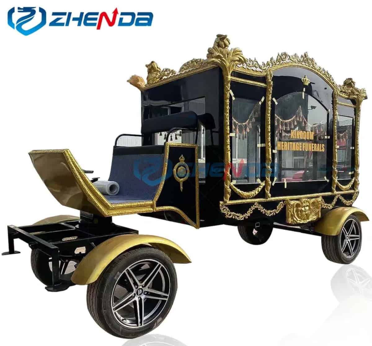 Rabecão elétrico parece carruagem antiga e está à venda no Alibaba