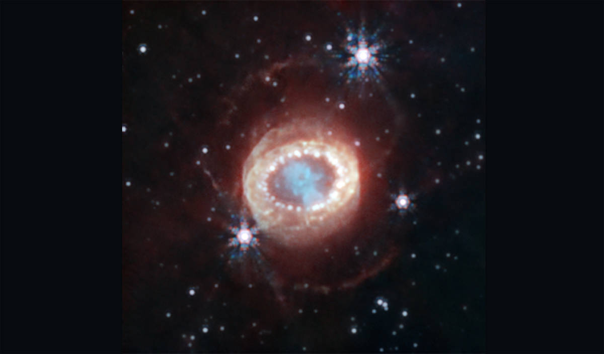 James Webb observa os restos mortais de uma supernova próxima