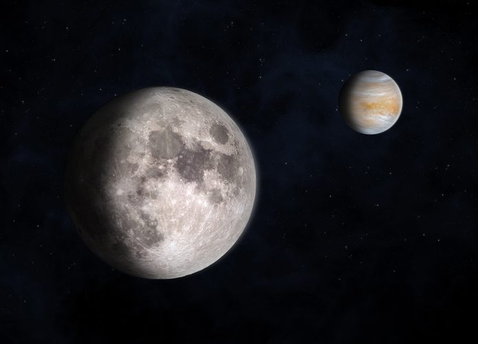 Lua se afasta da Terra e tem encontro com Vênus - Olhar Digital