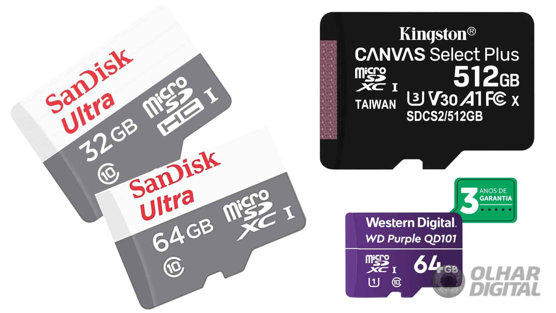 Ofertas do dia: cartões de memória para celular com até 40% desconto na ...