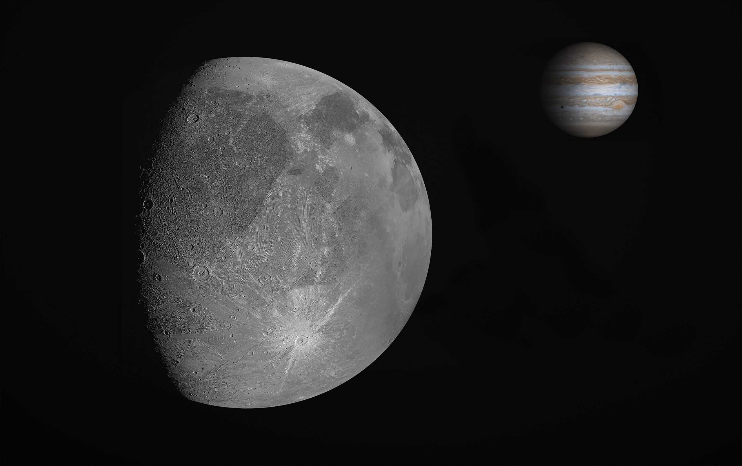 Impacto colossal mudou a história da maior lua do Sistema Solar