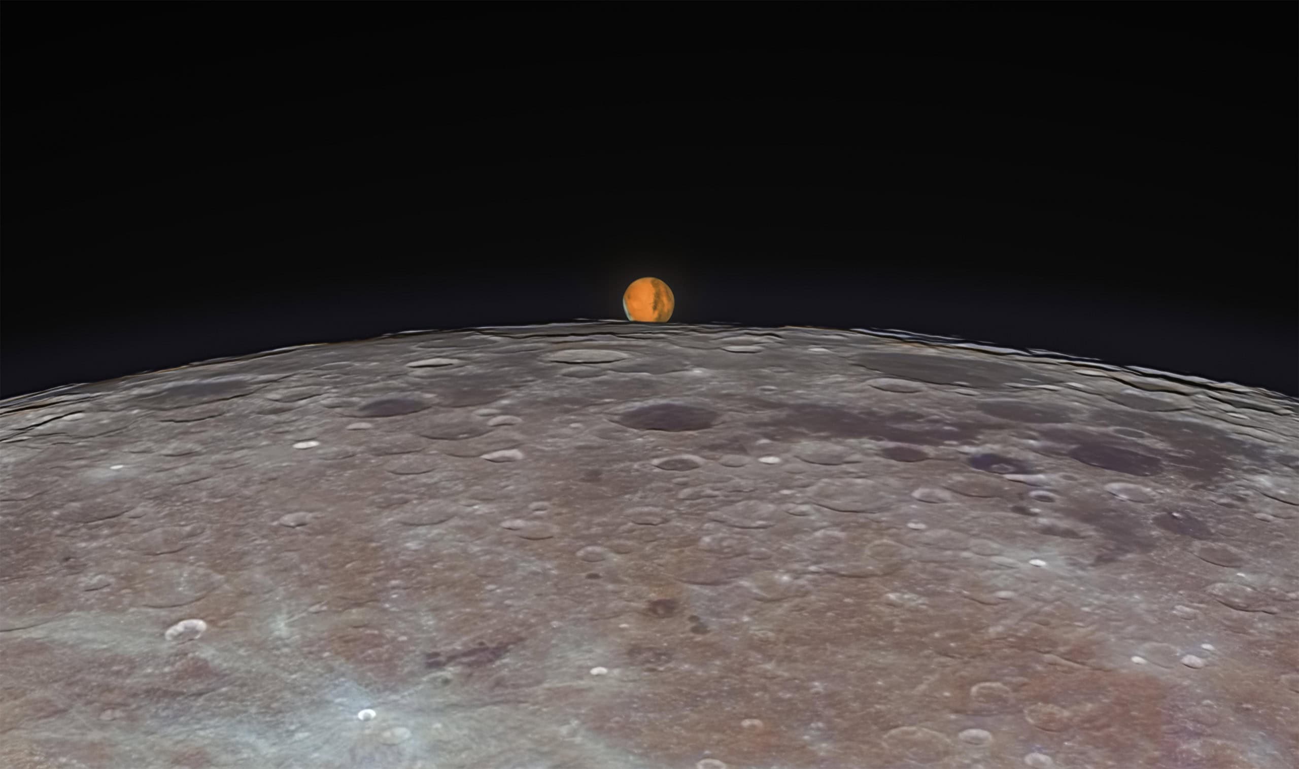 Lua se encontra com Marte – saiba identificar o planeta no céu